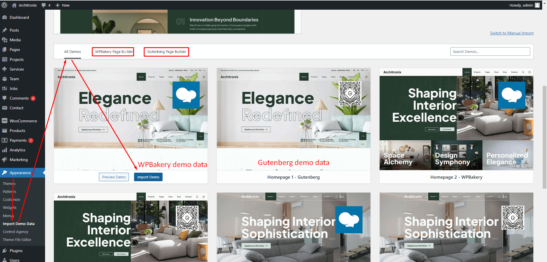 Demo Import – Documentation